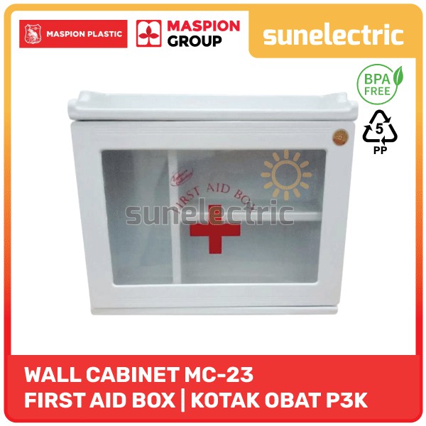 Jual Maspion PLA MC-23 First Aid Box MC23 / Kotak Obat P3K MC 23 - Putih | Shopee Indonesia