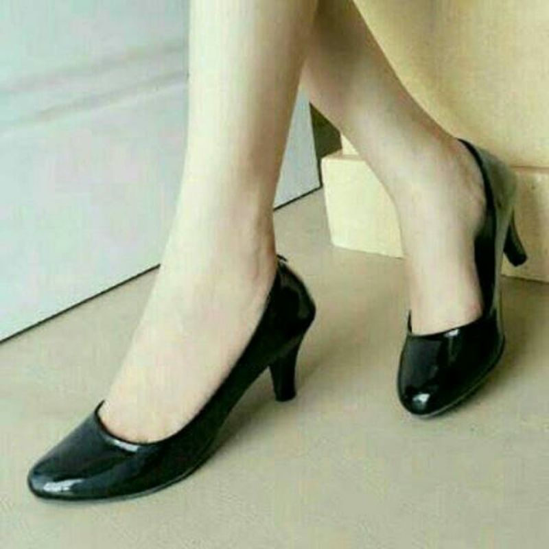 Jual HEELS PANTOFEL KERJA WANITA HEELS 5cm | Shopee Indonesia