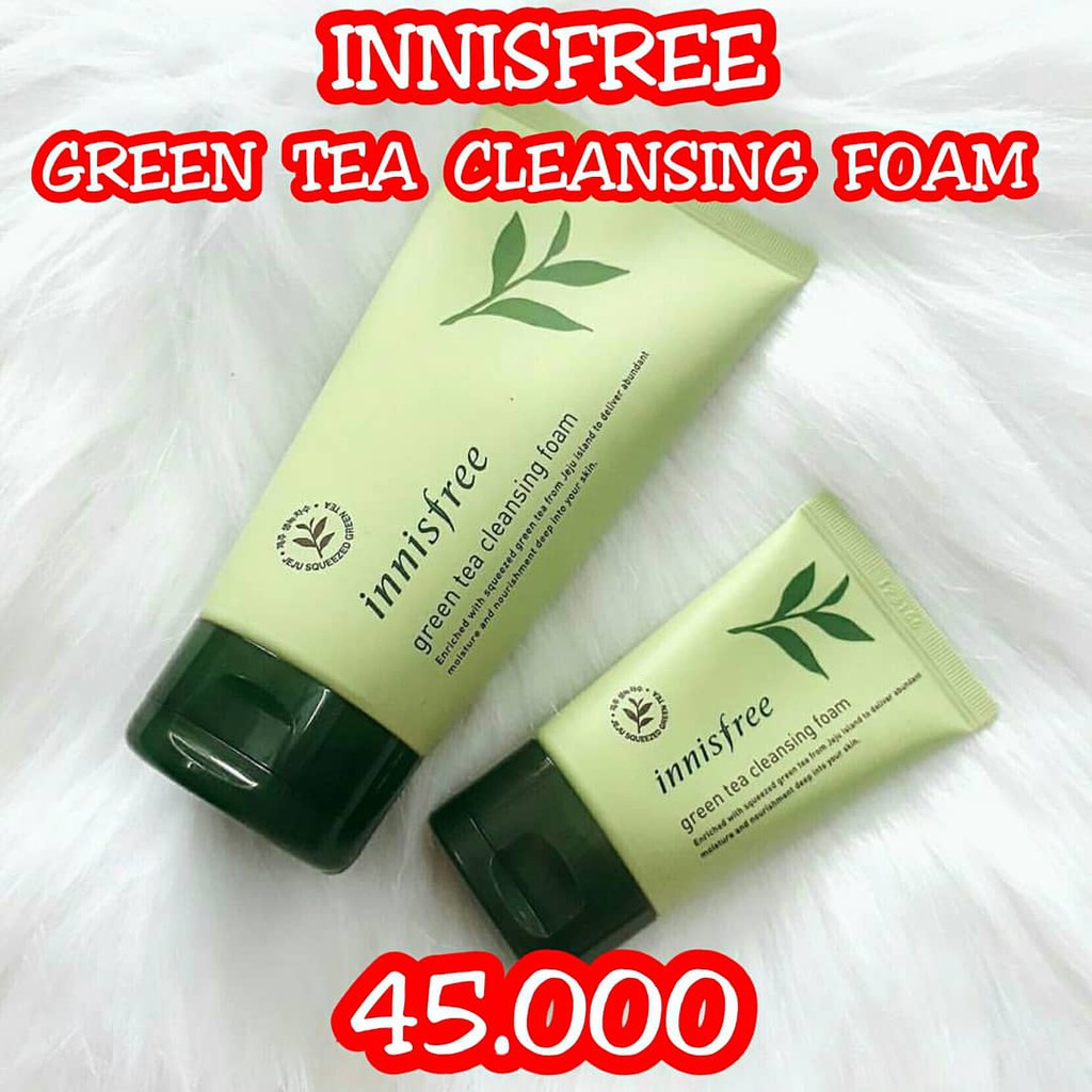 Jual INNISFREE GREEN TEA CLEANSING FOAM 30 ML TRAVEL SIZE KIT | Shopee ...