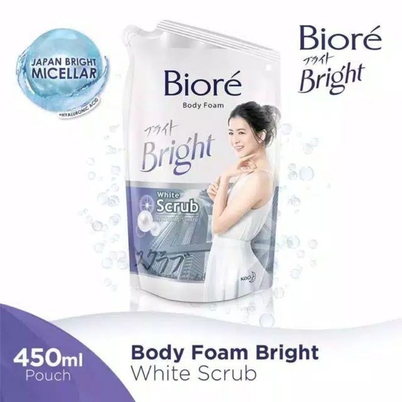 Jual Biore Body Foam White Scrub, Lovely Sakura, Floral Spa, Pure Mild ...
