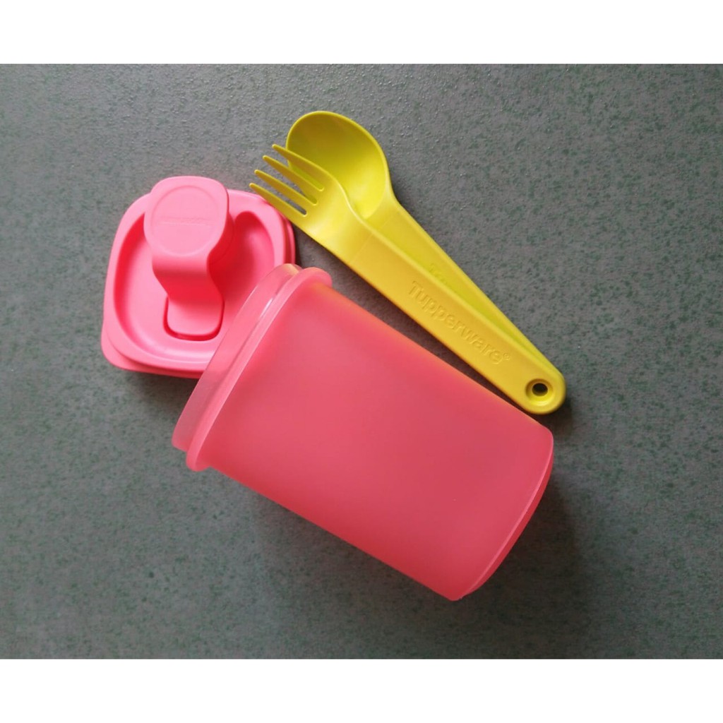 Jual Smart Saver Round X Cutlery (tempat minum dan sendok tupperware ...