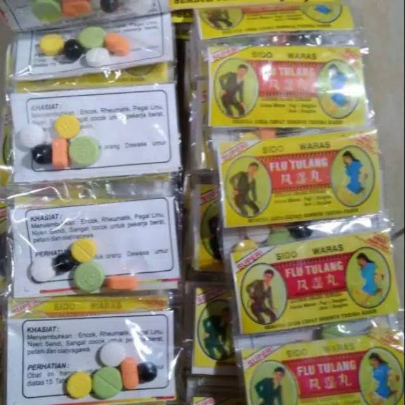 Jual SIDO WARAS FLU TULANG ORIGINAL 1 pack isi 5 hanger | Shopee Indonesia