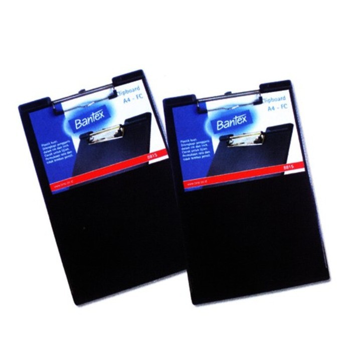 Jual Bantex Clipboard Plastics Folio Black 8815 10 | Shopee Indonesia