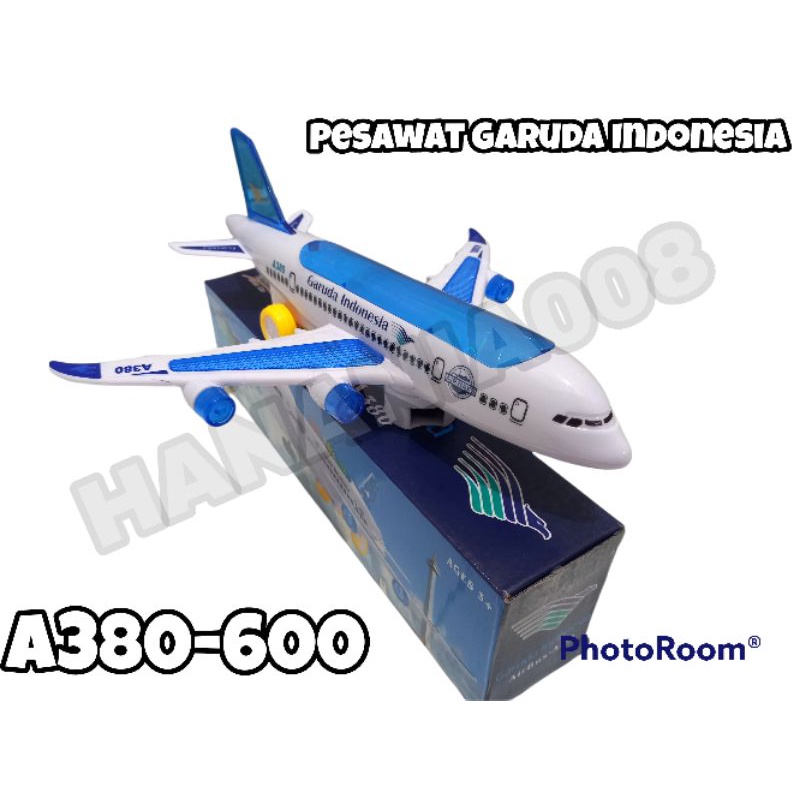 Jual Mainan pesawat terbang garuda indonesia batrei bump and go ...