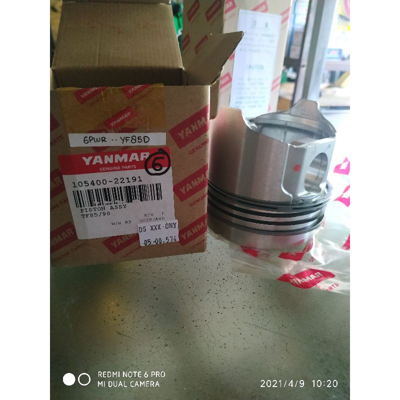 Jual piston TF85 seker TF85 seher dan ring tf 85 original jjapan YANMAR ...