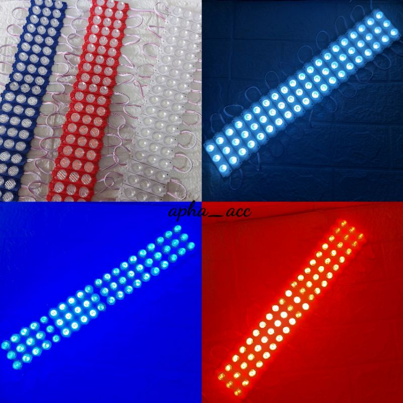 Jual LAMPU LED MODUL 3MATA VARIASI [WARNA PUTIH, BIRU, MERAH] HARGA ...