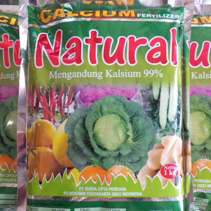 Jual Natural 1kg Pupuk Calsium Untuk Tanaman | Shopee Indonesia