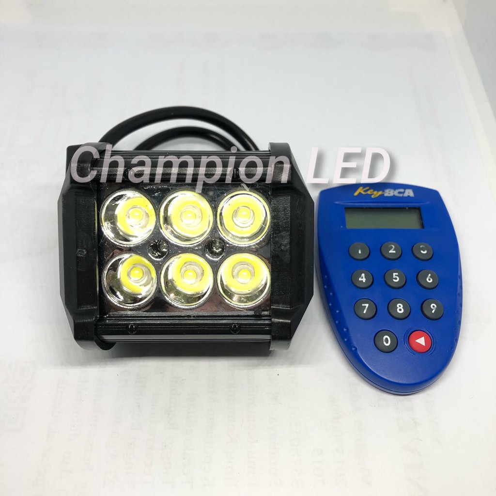 Jual LAMPU TEMBAK MOTOR SOROT LED 6 MATA TITIK CWL MINI STROBO BLITZ ...