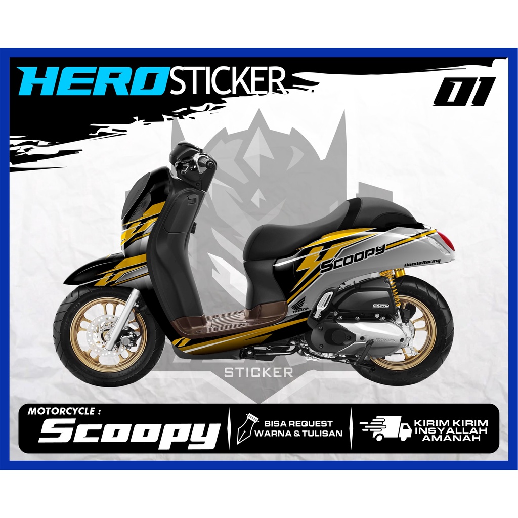 Jual Decal SCOOPY NEW 2021 Full Body Decal Stiker atau Sticker SCOOPY ...