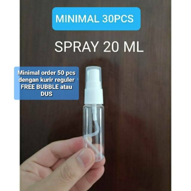 Jual botol spray 20 ml plastik sprai 20ml | Shopee Indonesia