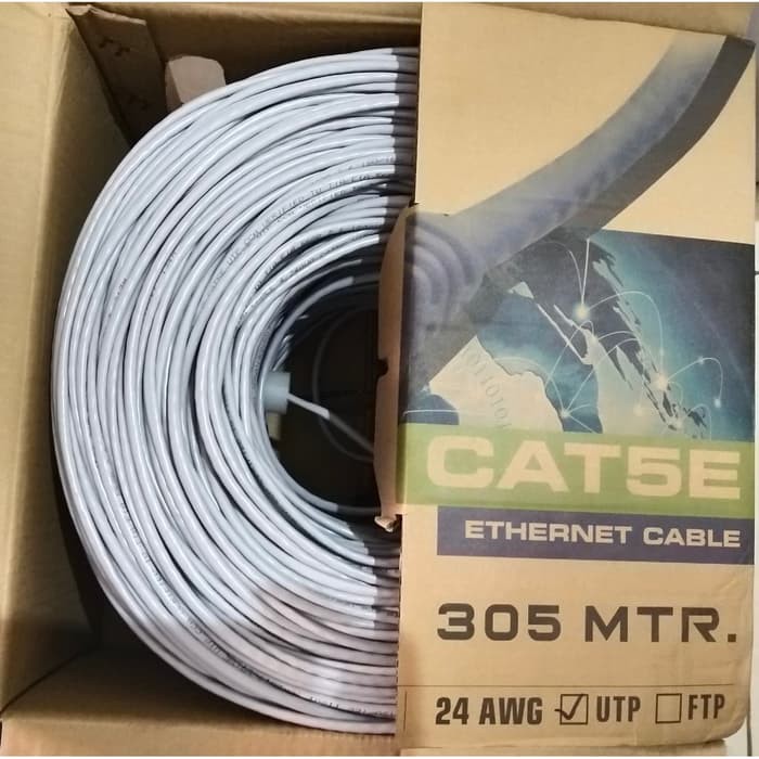 Jual Kabel LAN UTP 1 BOX Cat5e Spectra 305M | Shopee Indonesia