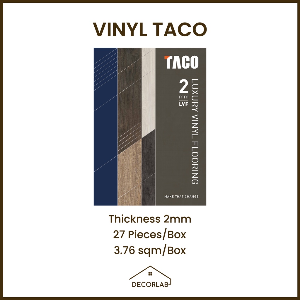 Jual TACO Vinyl 2mm - Vinyl Flooring - Vinyl Lantai - Lantai Kayu ...