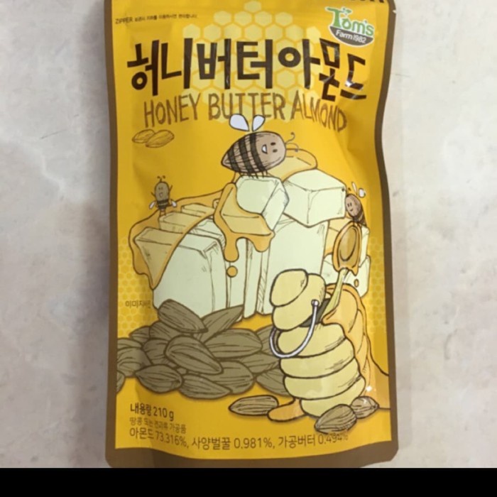 Jual Siap Krim Tom Farm Honey Butter Almond Korea | Shopee Indonesia