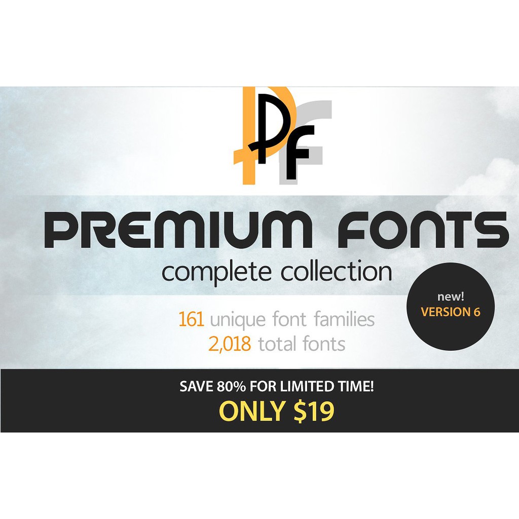 Jual Creative Market | Kumpulan Font Premium Pack Komponen Desain ...