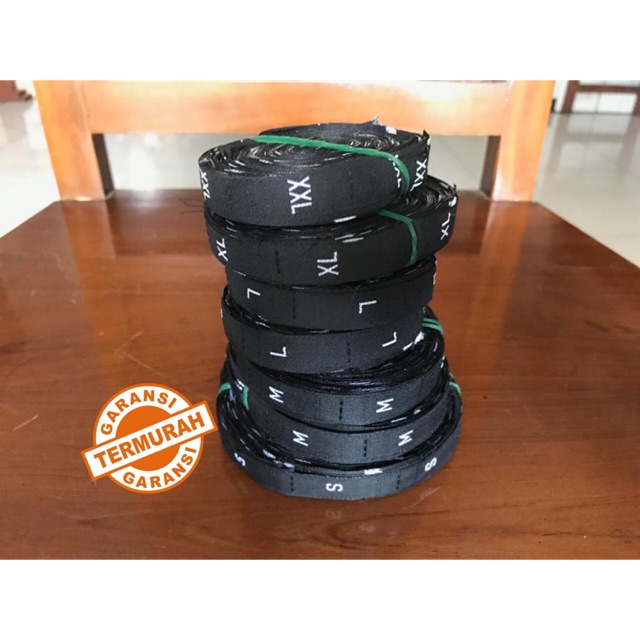 Jual label size hitam woven | Shopee Indonesia