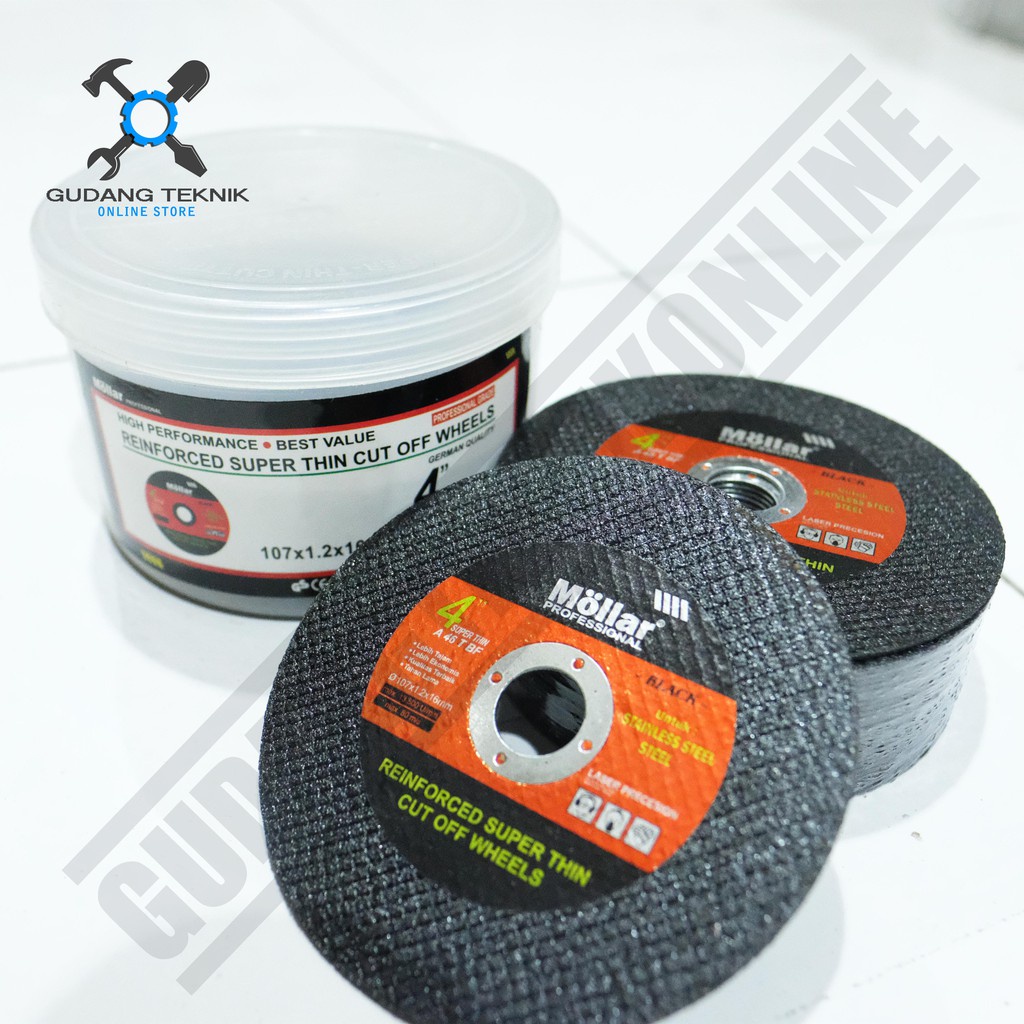 Jual Batu Gerinda Grenda Potong Besi Stainless 4" Hitam MOLLAR ...