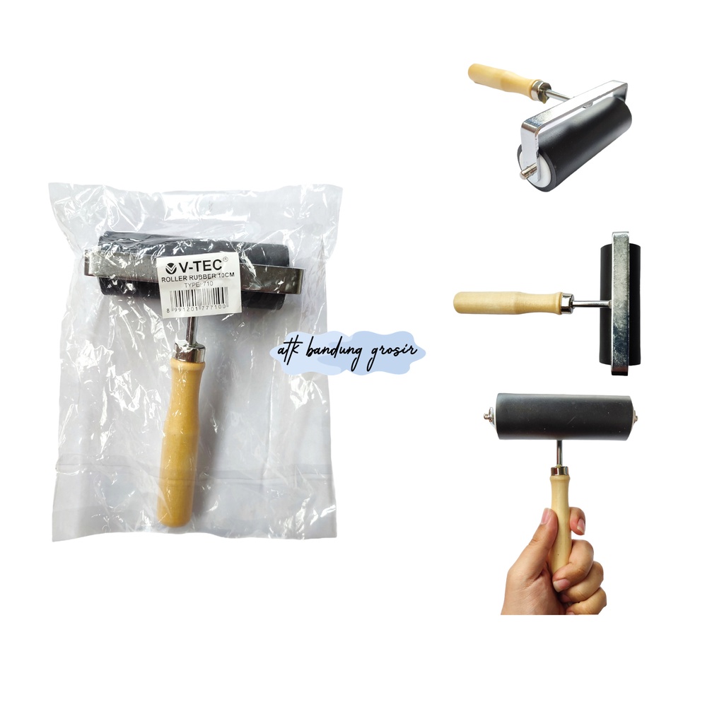 Jual V-Tec Roller Rubber 710 Besi 10 cm / Vtec Roll Lukis Bahan Besi ...