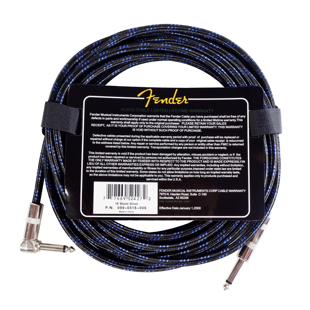 Jual Kabel Jack Fender 6 Meter Jack Model L Vintage Voltage Gitar Dan ...