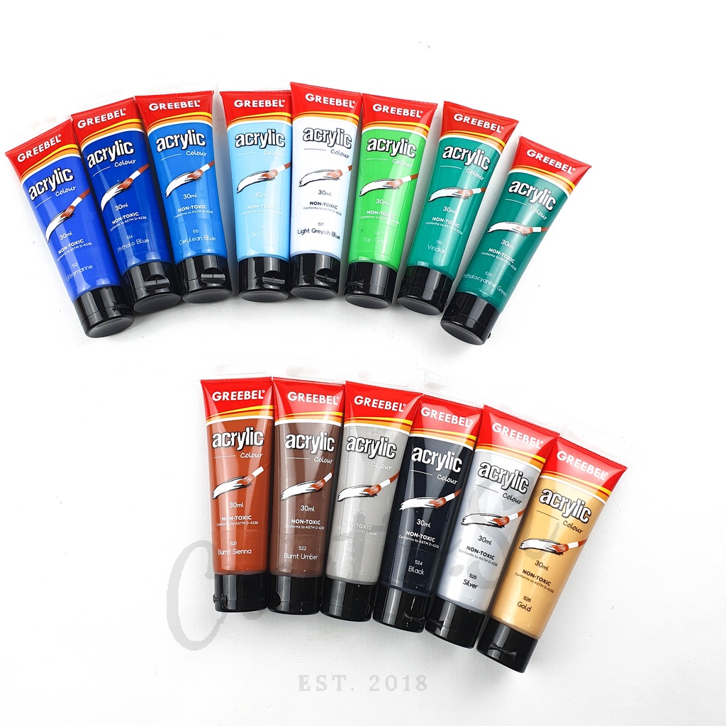 Jual Greebel Acrylic 30 Ml Paint Acrylic Colour Part 2 Satuan Cat Lukis ...