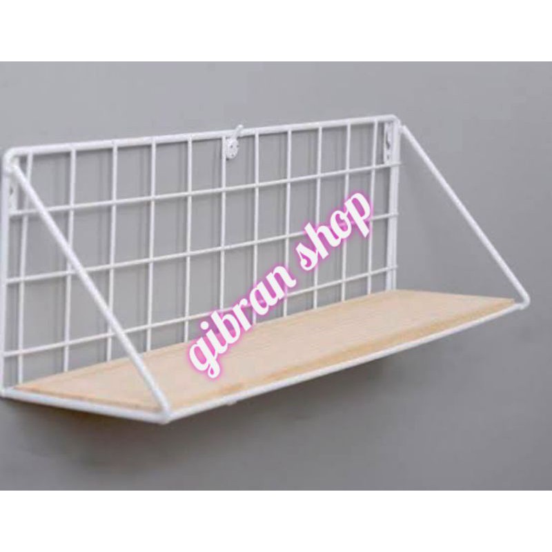 Jual RADIT PUTIH 45 GRID WIRE MESH ORIGINAL (Hiasan rak dinding tempel ...