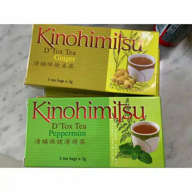 Jual KINOHIMITSU J'PAN D'TOX TEA (PEPPERMINT&GINGER FLAVOUR) 3 PCS ...