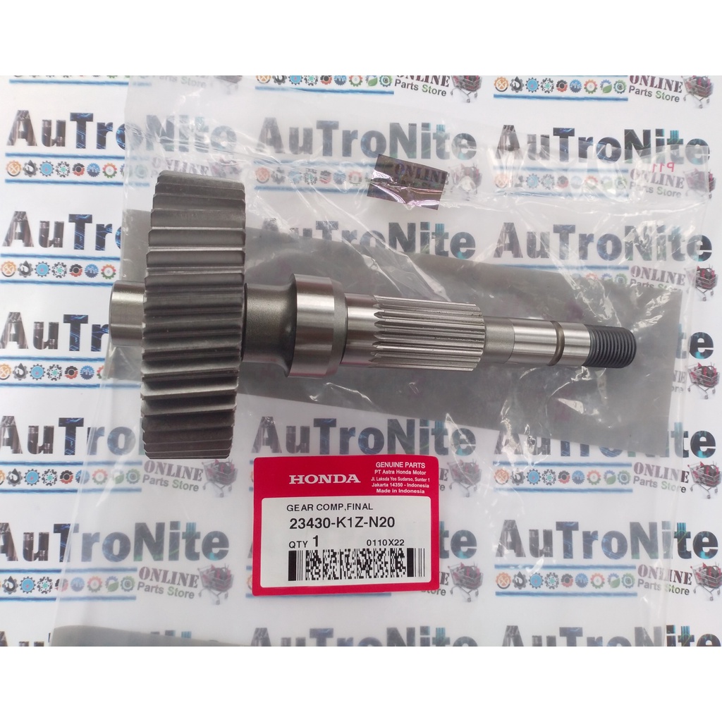 Jual As Roda Belakang Gear Comp Final 44 T 23430-K1Z-N20 Original Honda ...