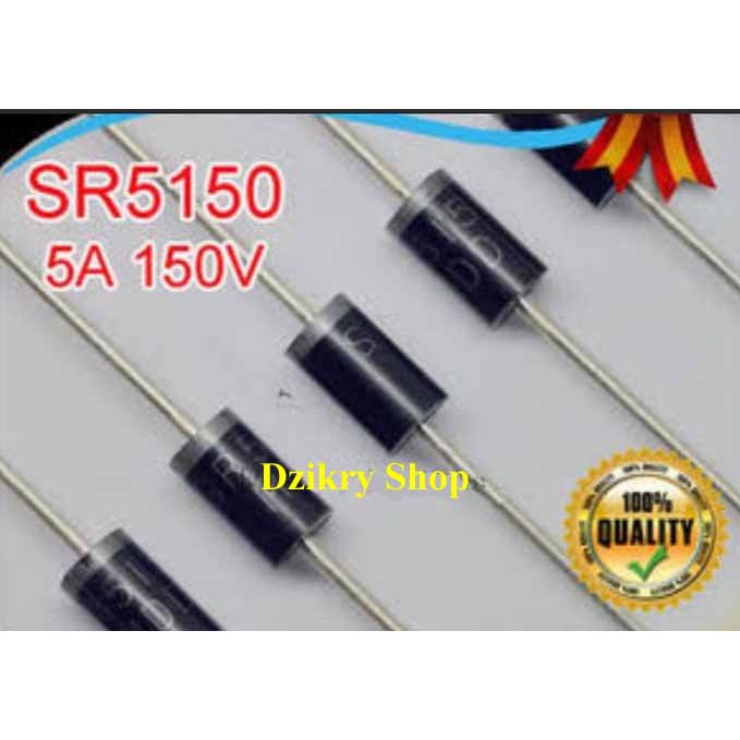 Jual SR5150 SB5150 Schottky Barrier Rectifier Diodes 5A 150V DO-201AD ...