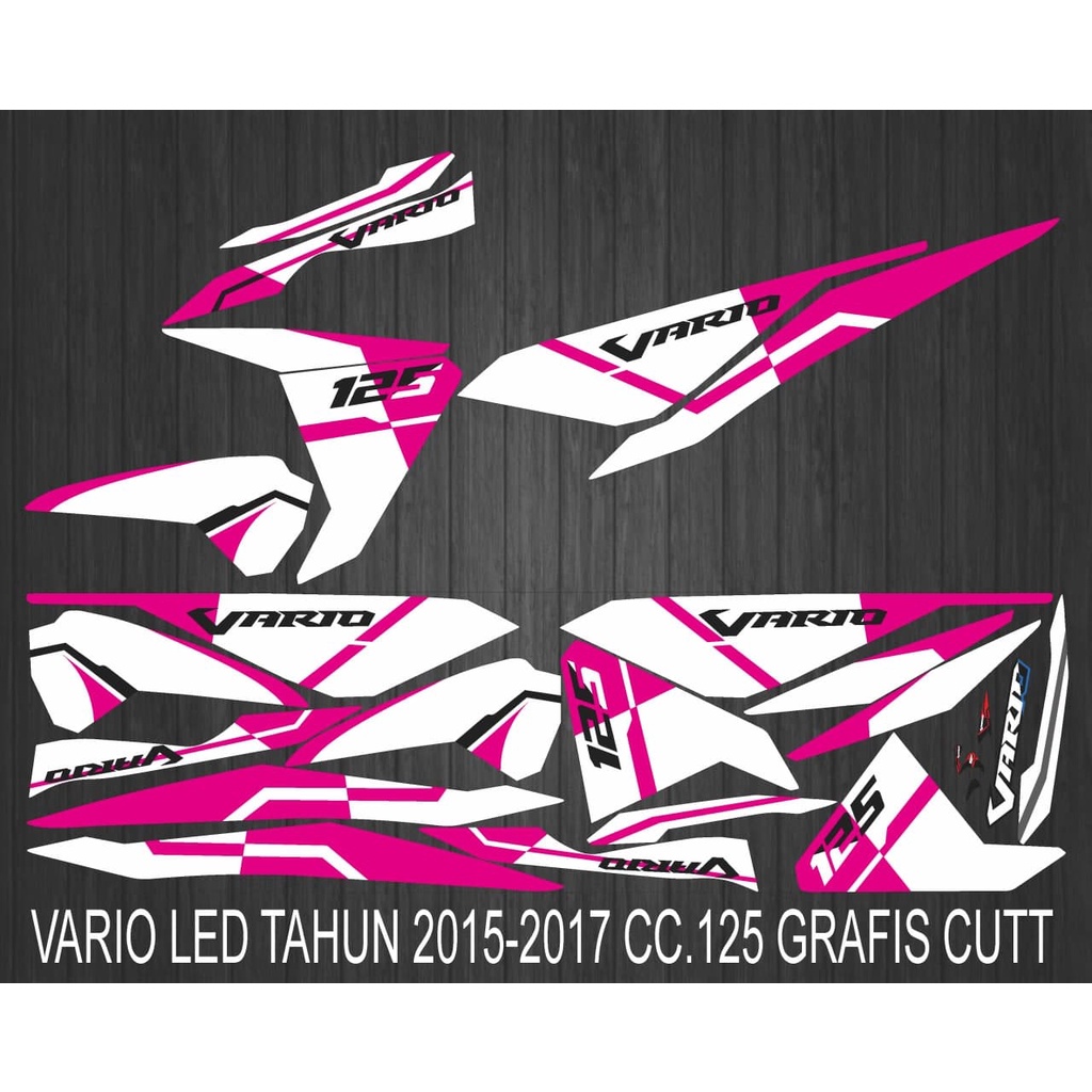 Jual STIKER STRIPING VARIASI HONDA VARIO LED 2015-2017 CC125 WARNA ...