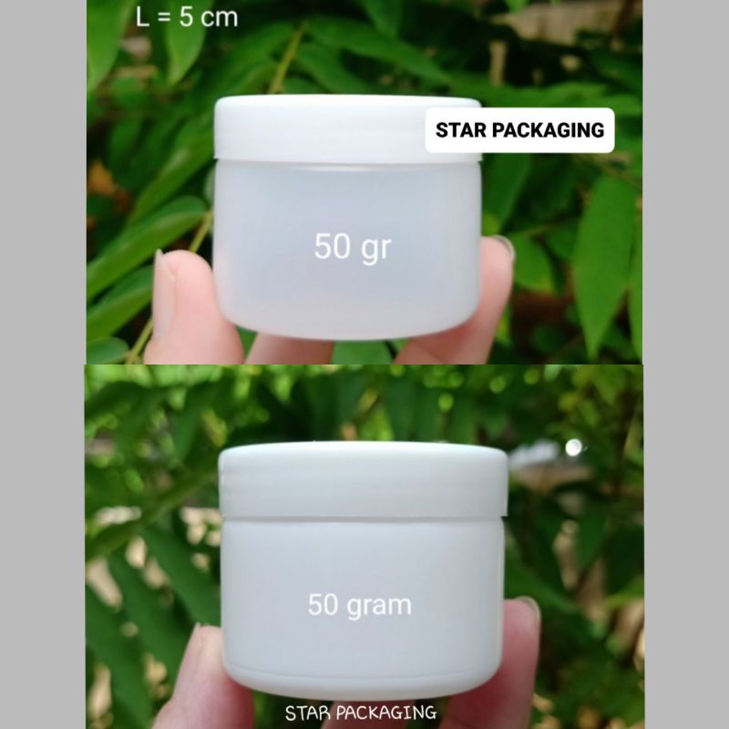 Jual Pot Cream 50 Gram Pot Cream 50gr Pot Salep 50Gr Pot Jar 50Gr Putih ...