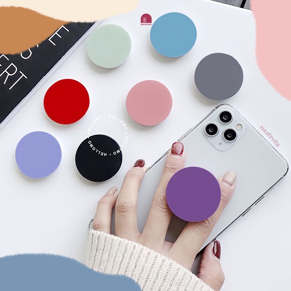 Jual Pop Socket Acrylic Polos / Phone Holder Circle / Hand Grip Color ...