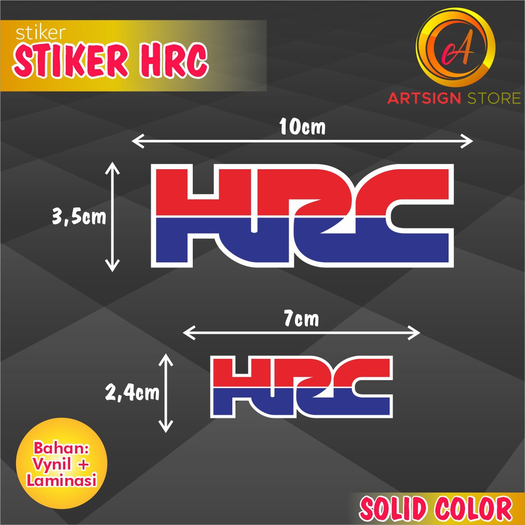 Jual Stiker HRC / Sticket HRC / Stiker Printing HRC / Cutting Stiker HRC / Stiker Honda Racing ...