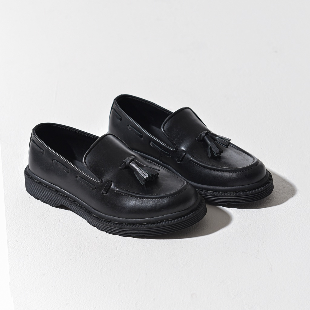 Jual Floody Blue I Sepatu Kulit Loafer Pria I Crosstown Fullblack ...