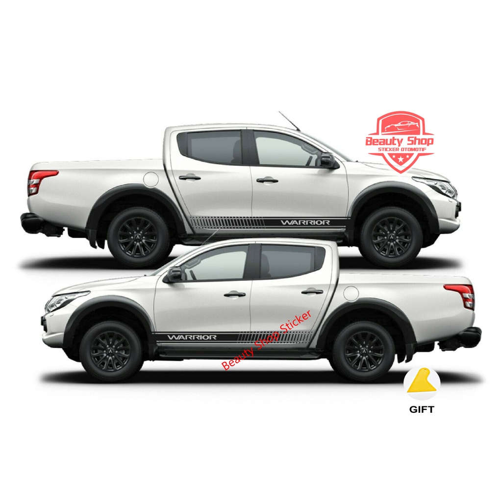 Jual sticker triton warrior list side body samping car stiker ...