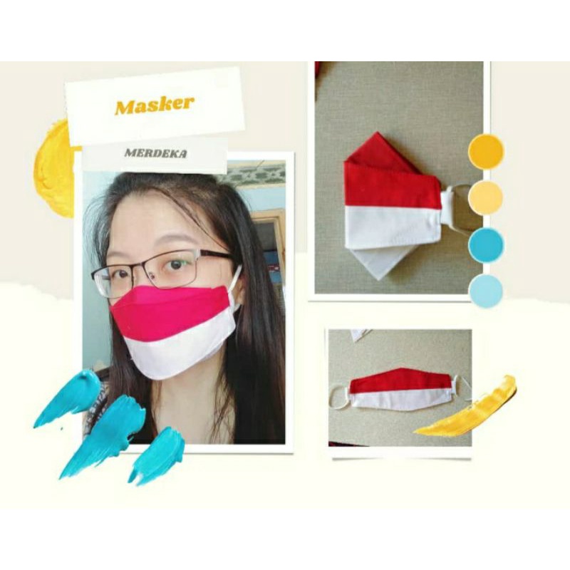 Jual MASKER MERAH PUTIH | Shopee Indonesia