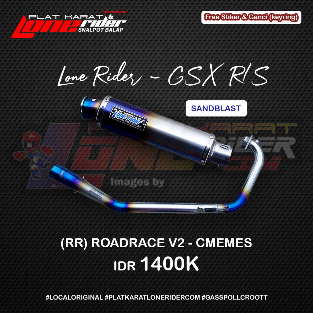 Jual Lone Rider RR Pahe V2 GSX R150 S150 Bandit 150 Sandblast (Original ...