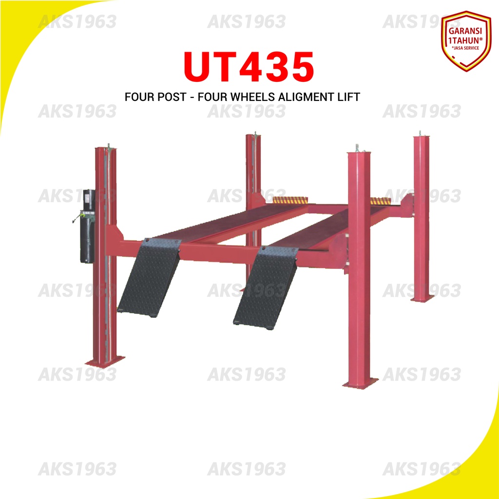 Jual Four Post Wheel Alignment Lift Angkat Mobil 4Tiang 3.5 Ton 3Hp ...