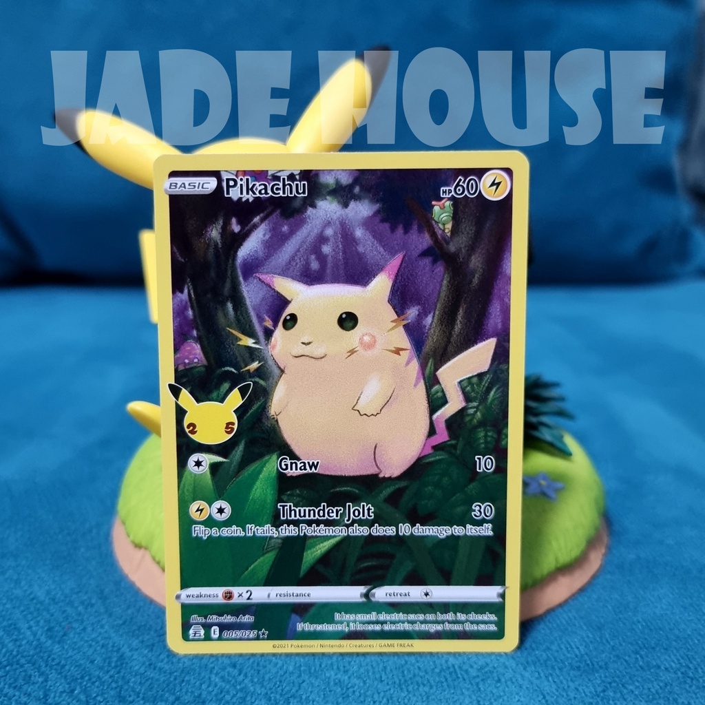 Jual Pikachu 25th Anniversary 005/025 - Pokemon TCG English | Shopee ...