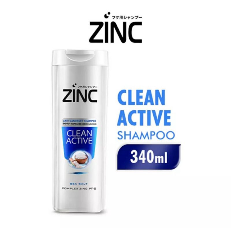 Jual ZINC Shampoo Clean Active 340ml | Shopee Indonesia