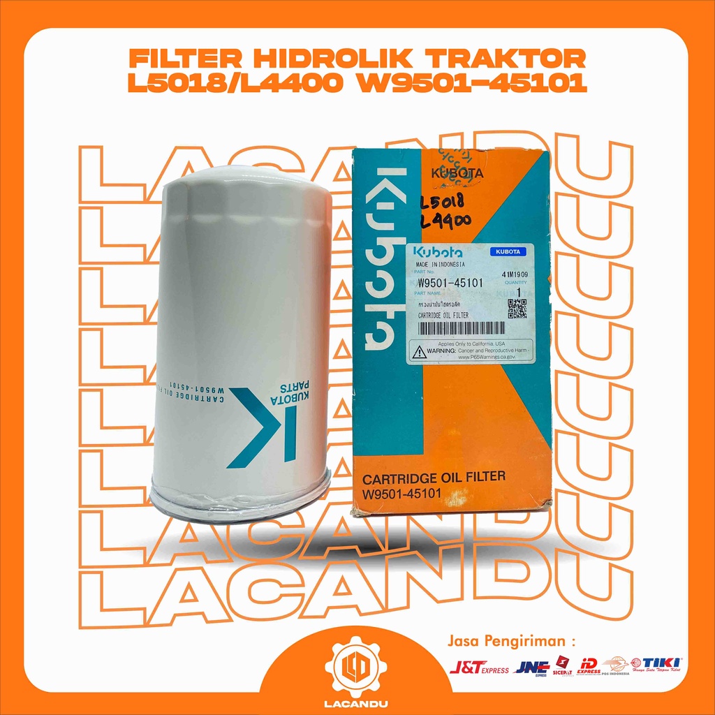 Jual FILTER HIDROLIK W951-45101 L4400 DAN L5018 KUBOTA for TRAKTOR RODA ...