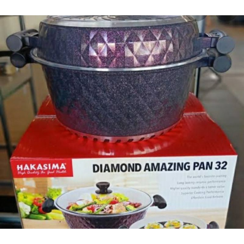 Jual Diamond amazing pan green hakasima32 cm | Shopee Indonesia