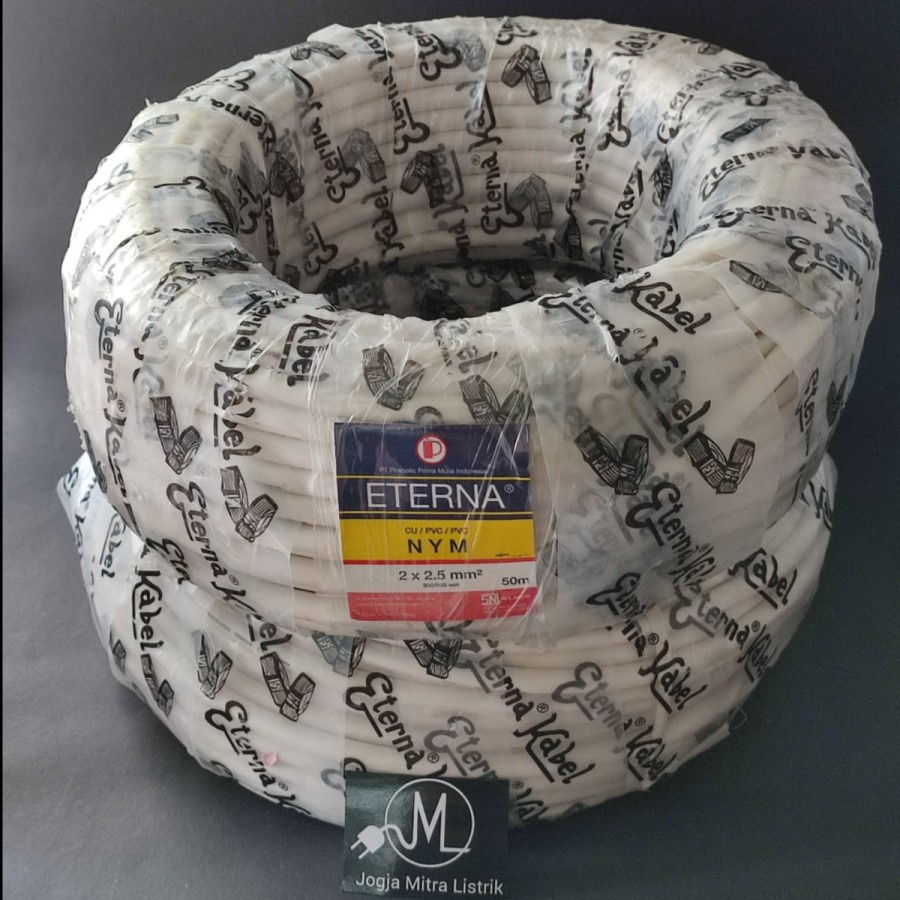 Jual KABEL LISTRIK NYM ETERNA 2X2,5 / KABEL LISTRIK KAWAT ( ECER PER 1 METER ) | Shopee Indonesia