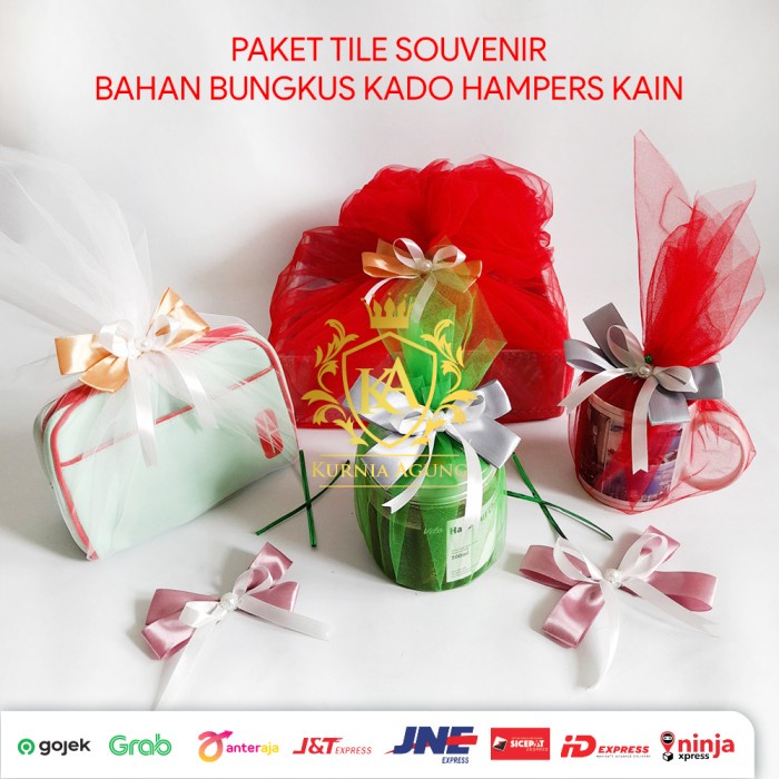 Jual Tile Souvenir Bahan Bungkus Kado Hampers Kain - Maroon/Merah, Ke1 ...