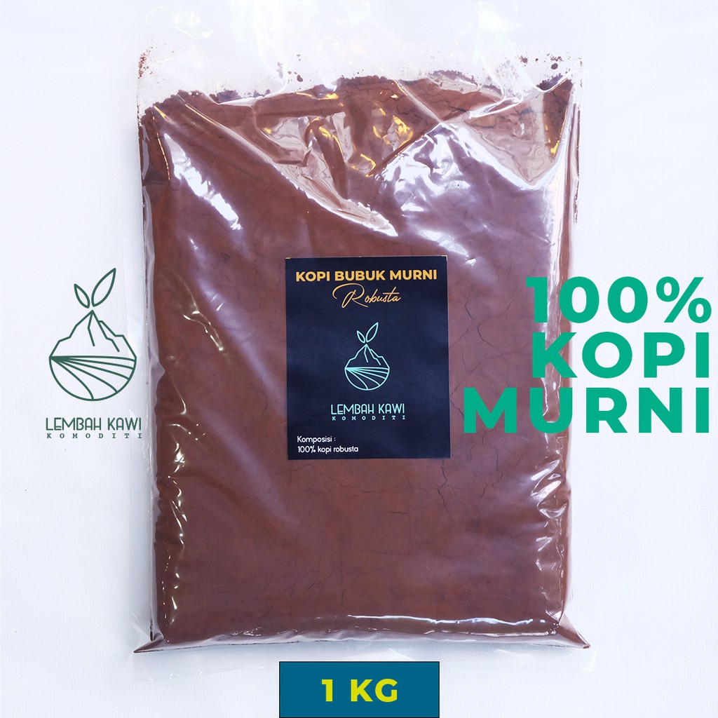 Jual KOPI BUBUK ROBUSTA 1 KG KOPI HITAM ASLI TANPA GULA | KOPI MURNI ...