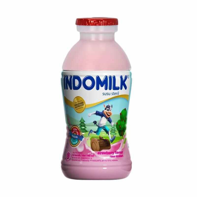 Jual Indomilk Susu Cair UHT Botol 190 mL | Shopee Indonesia