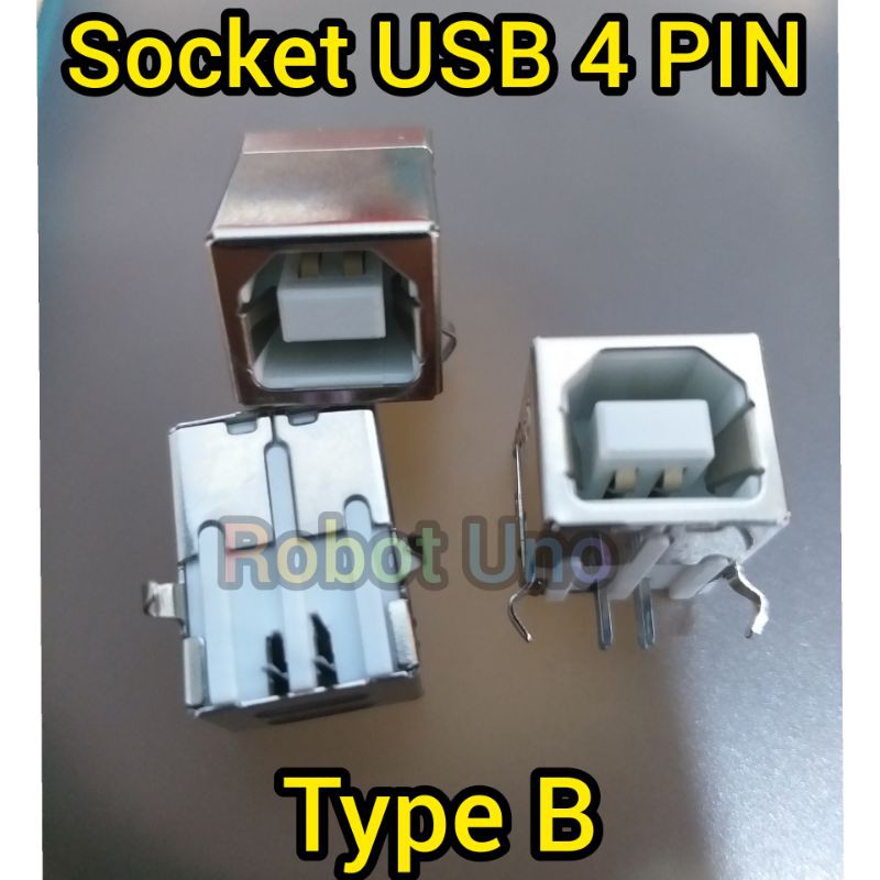 Jual Socket USB Type B Female Soket Printer 4 PIN Betina Shielded ...