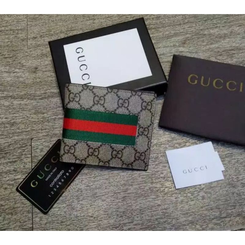 Jual dompet pria Gucci import mirror quality | Shopee Indonesia