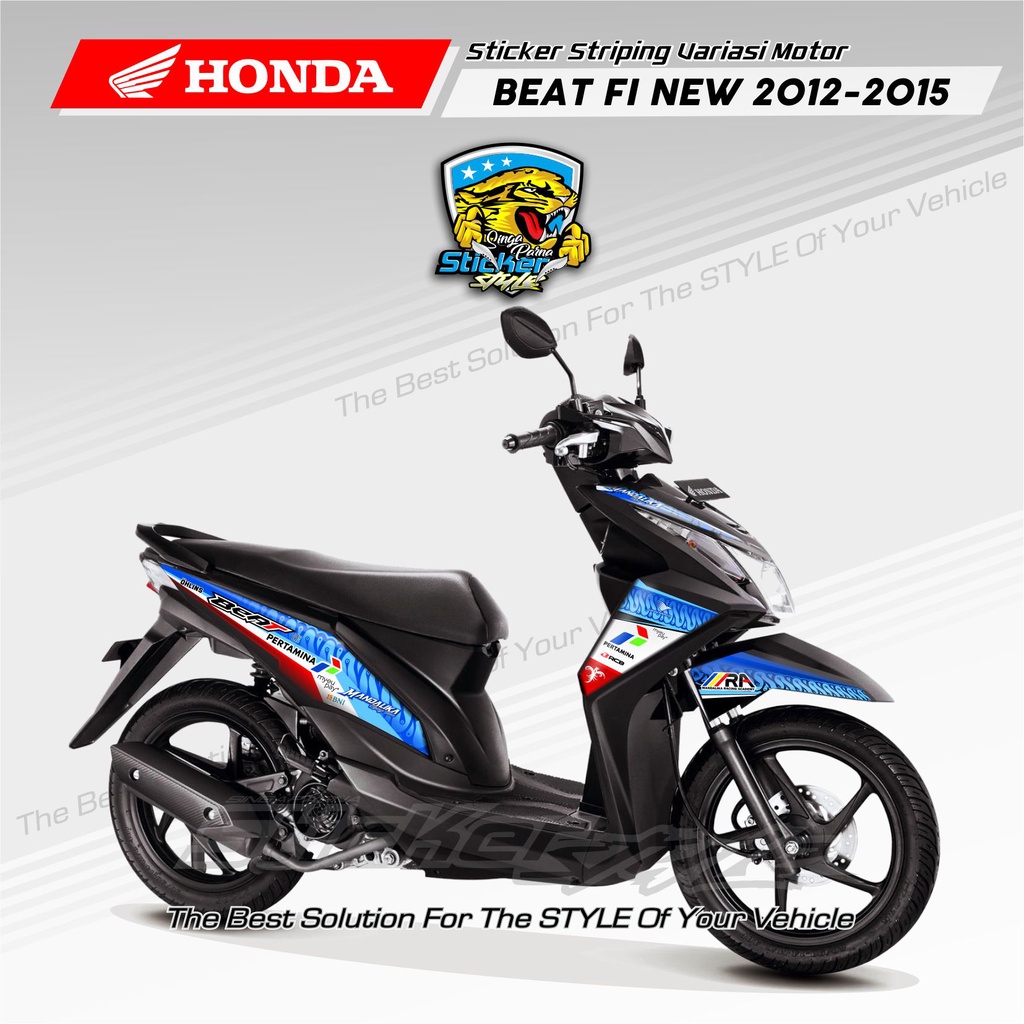 Jual STIKER STRIPING VARIASI MOTOR HONDA BEAT FI NEW 2012-2015 LIVERY ...
