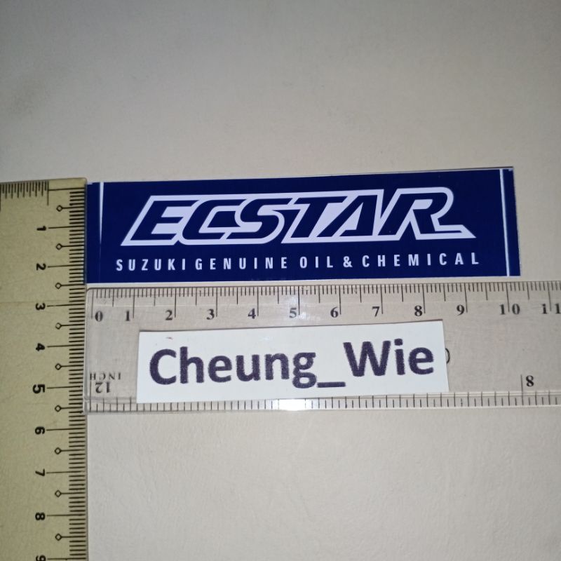Jual stiker oli ecstar Suzuki Genuine oil & Chemical asli original ...