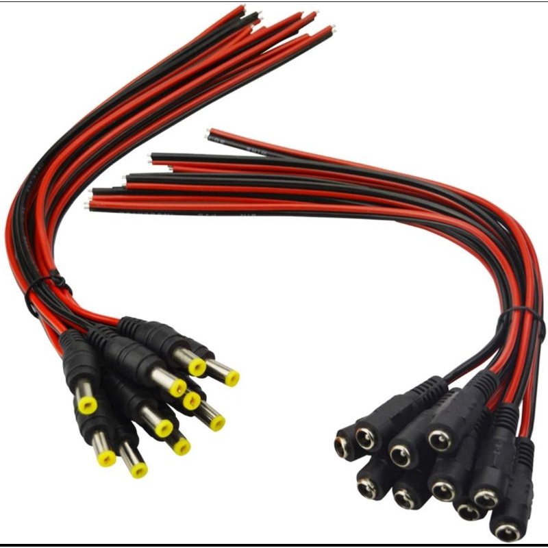 Jual kabel dc male / female full tembaga/kuningan Jack Konektor power 5 ...
