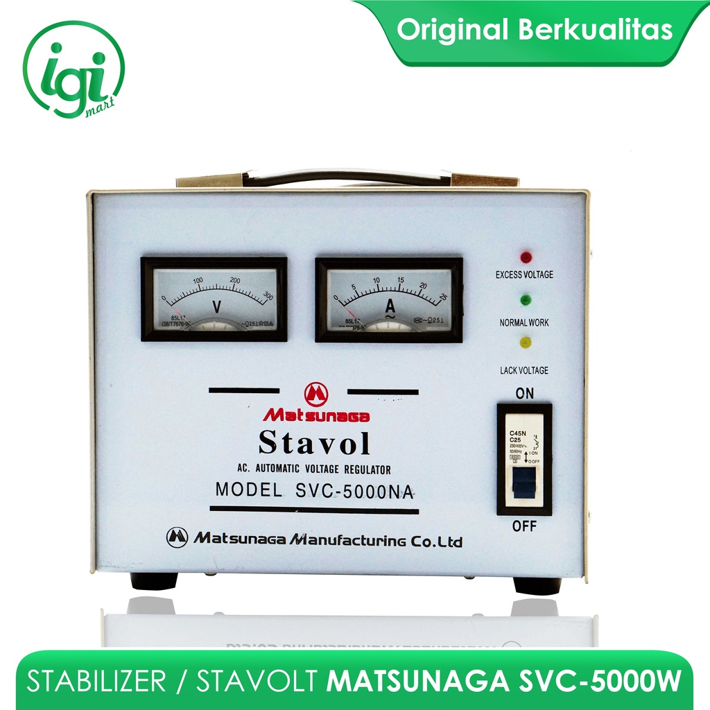 Jual STABILIZER STAVOLT MATSUNAGA SVC-5000W VOLTAGE / STAVOLT MTS SVC ...